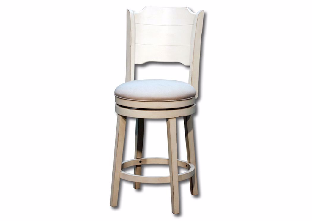 Clarion 24 Inch Bar Stool - White