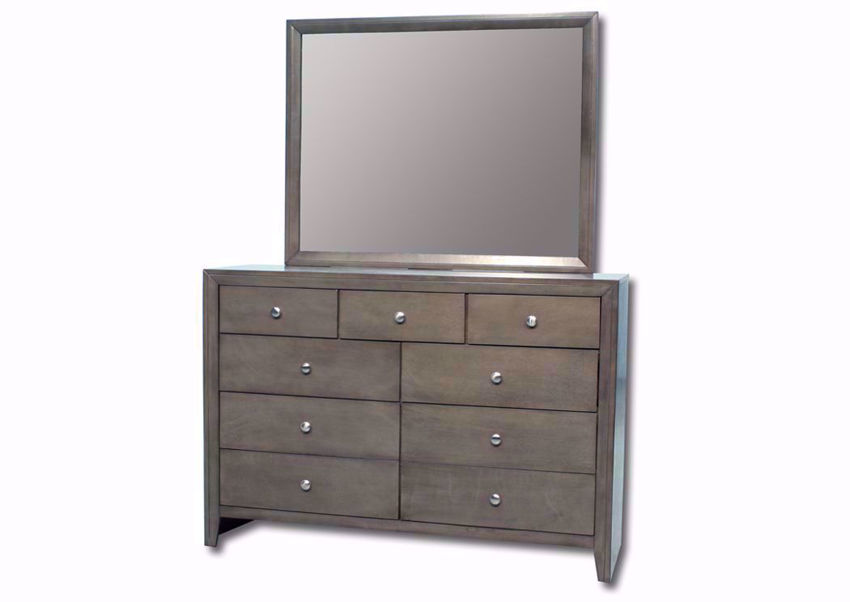 Marshall Dresser with Mirror - Gray | Home Furniture Plus Bedding and ...