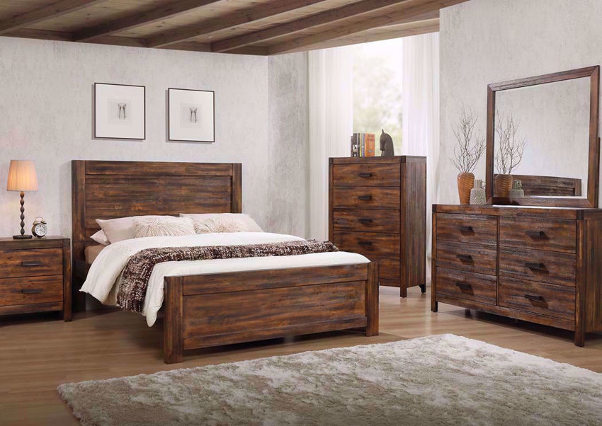 Warner Bedroom Set - Brown