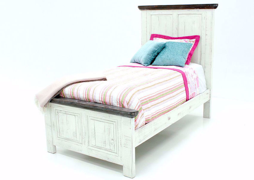 Allie Twin Size Bed - White
