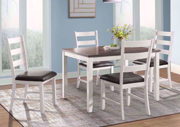 Skempton 7 Piece Dining Table Set - White | Home Furniture Plus Bedding