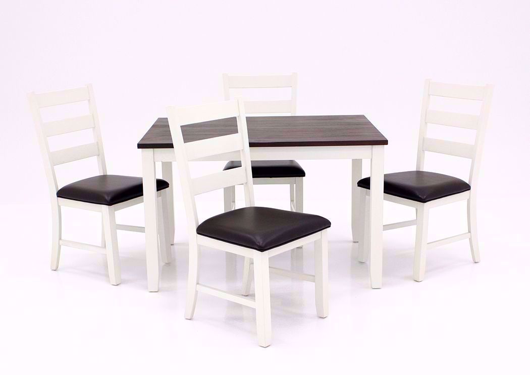Martin Dining Table Set – White | Home Furniture Plus Bedding and ...