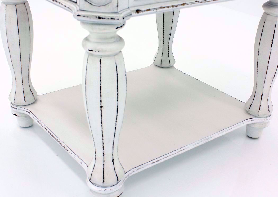 Magnolia Manor End Table – White | Home Furniture Plus Bedding