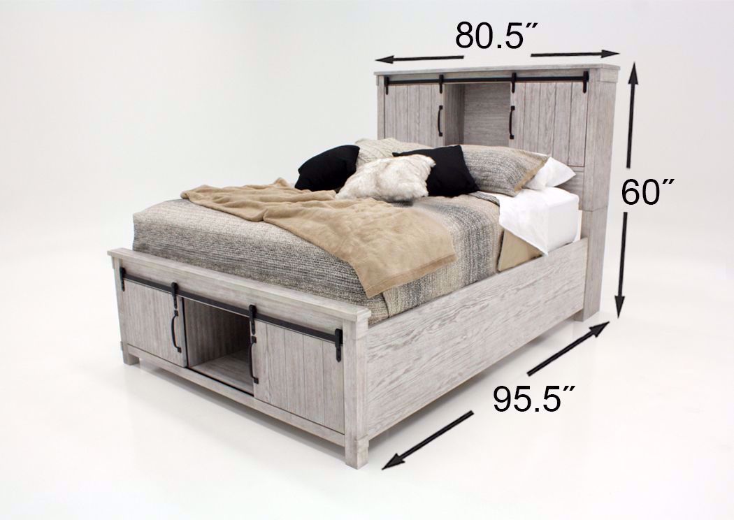 Scott King Size Storage Bed - White | Home Furniture Plus Bedding