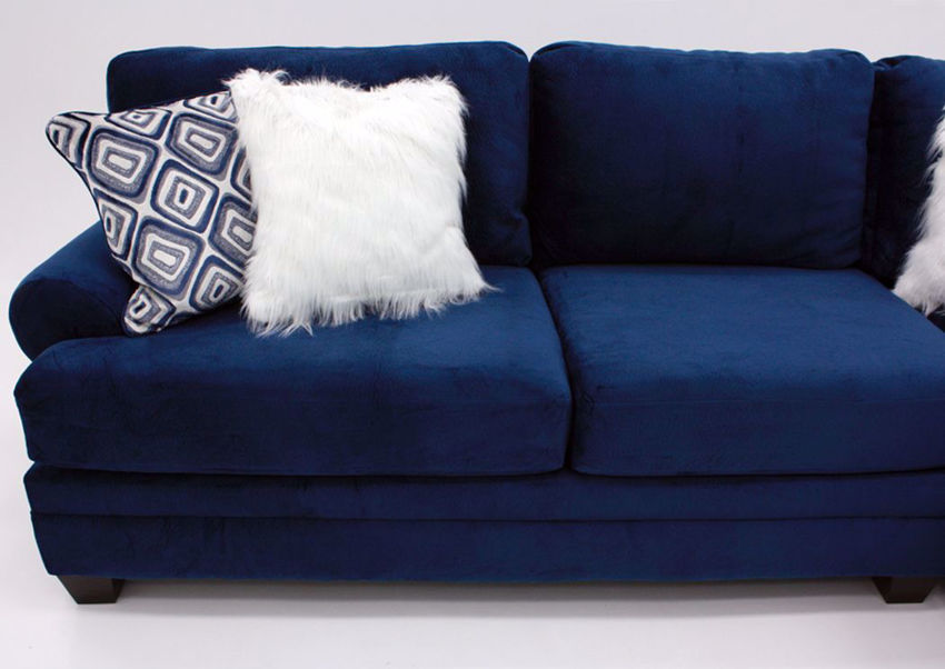 Groovy Chaise Sectional Sofa - Navy Blue | Home Furniture Plus Bedding