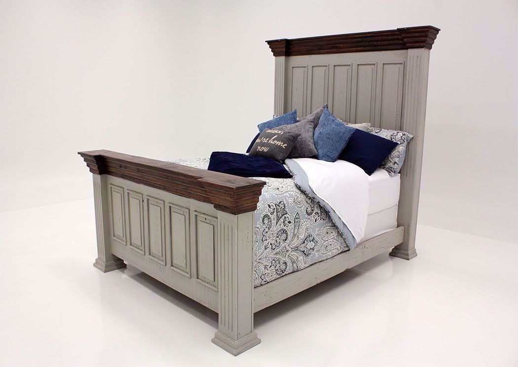 Lafitte Queen Size Panel Bed – Gray