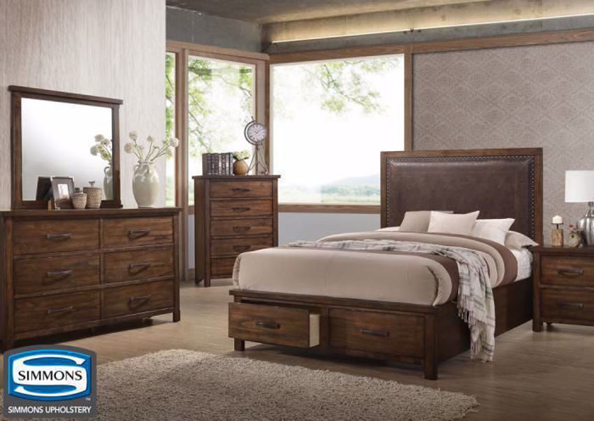 Cameron Bedroom Set - Brown