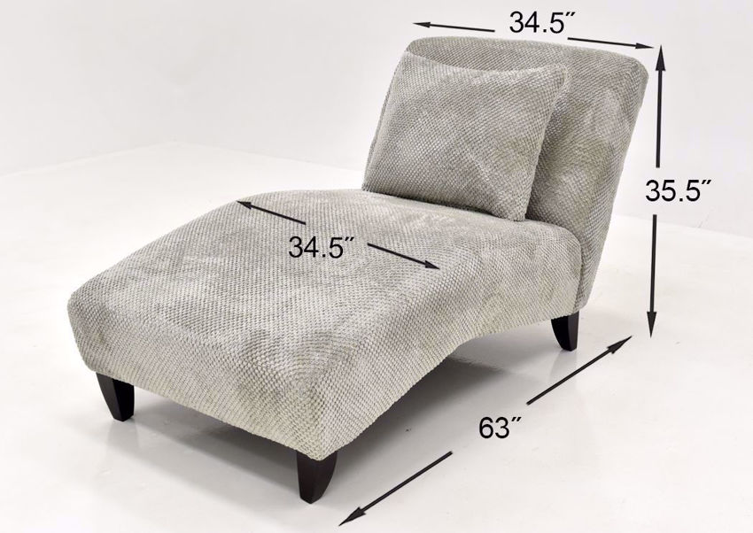 Davos Chaise Lounge Chair - Gray | Home Furniture Plus Bedding and ...