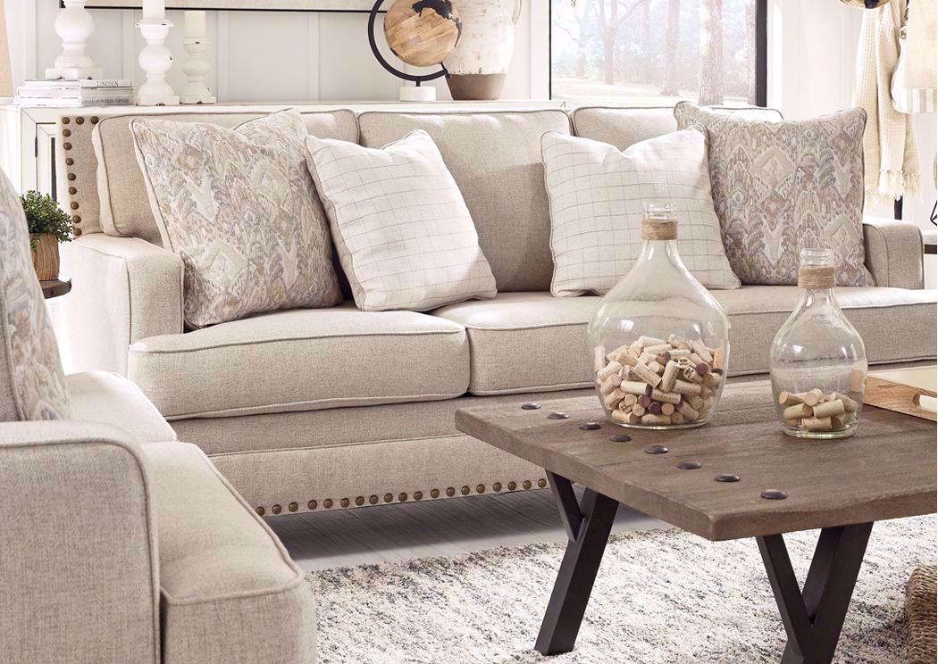 Claredon Sofa Set - Beige | Home Furniture Plus Bedding and Mattress Center