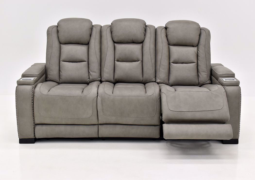 Man-Den POWER Reclining Sofa - Gray | Home Furniture Plus Bedding and ...