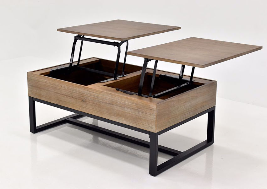 Frisco Dual Lift-Top Coffee Table - Brown