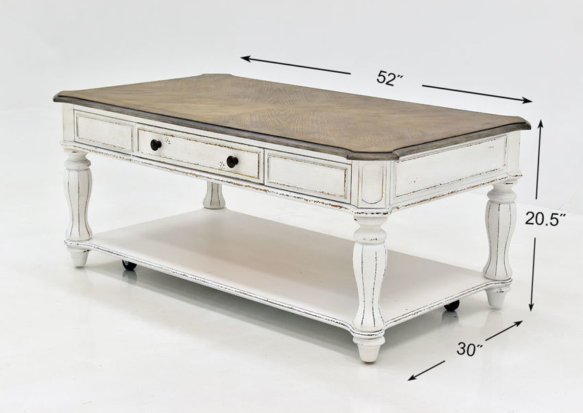 Magnolia Manor Coffee Table - White | Home Furniture Plus Bedding