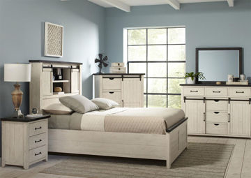 Madison County Queen Size Bedroom Set - White | Home Furniture Plus Bedding