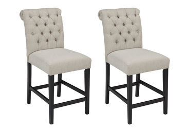 Tripton 30 Inch Upholstered Barstool - Off White | Home Furniture Plus ...