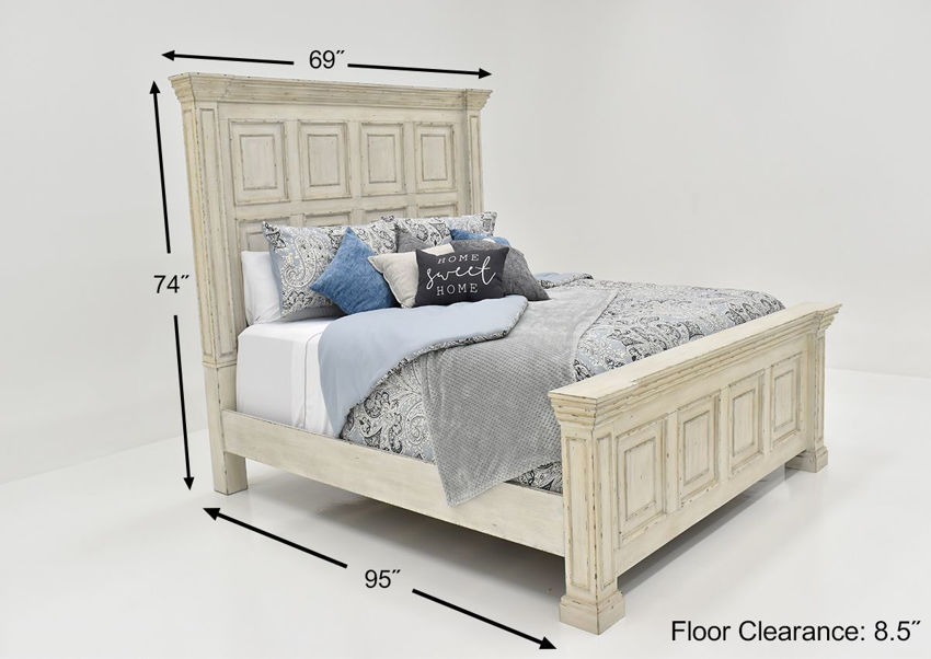 Big Valley Queen Size Bed - White | Home Furniture Plus Bedding and ...