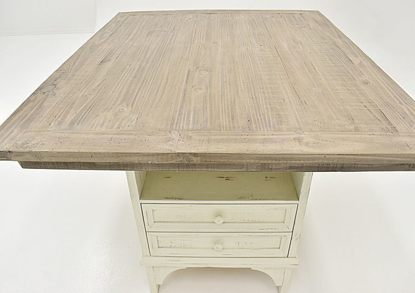 Westgate 7 Piece Pub Dining Table Set - White with Backless Stools ...