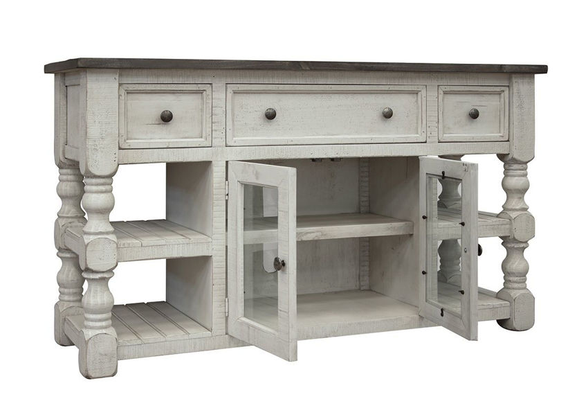 Stone 60 Inch TV Stand - Off White