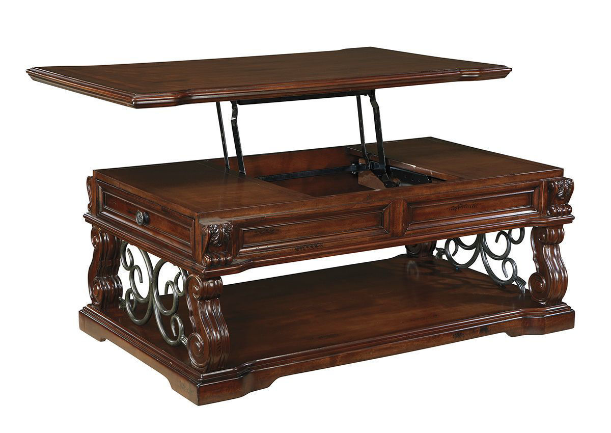 Alymere Lift-Top Coffee Table - Brown