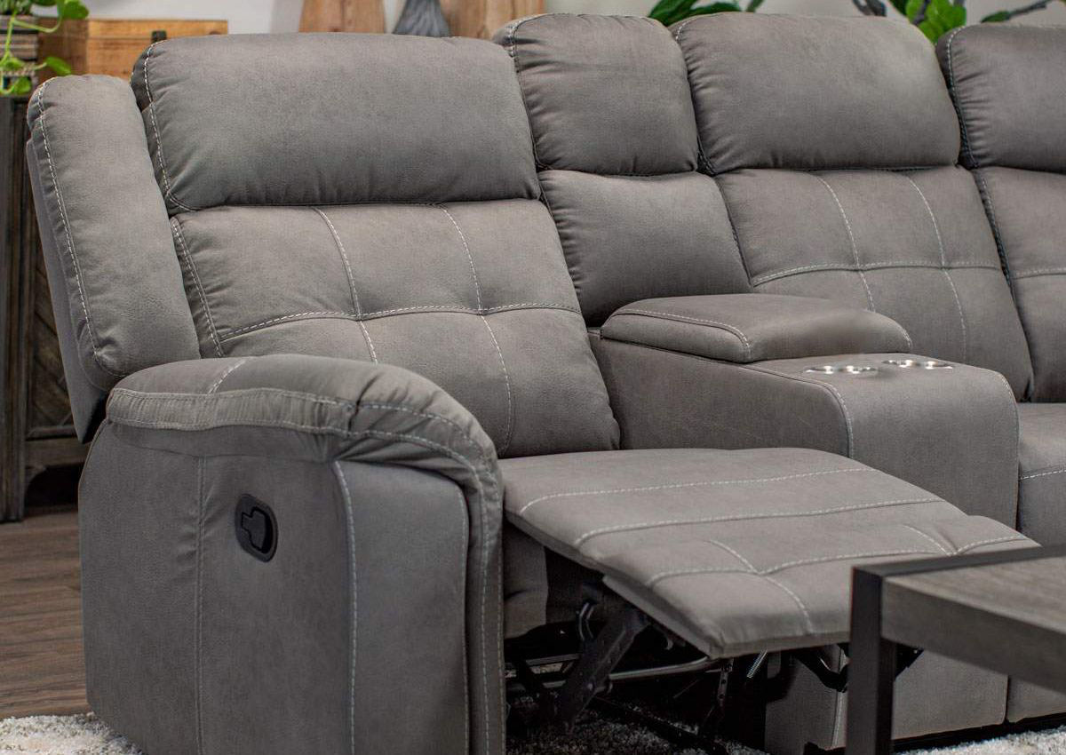 Keystone Reclining Sectional Sofa - Gray