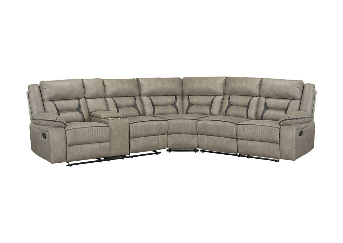 Acropolis Sectional Sofa - Taupe Brown | Home Furniture