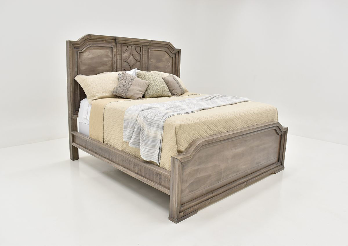 Westgate King Size Panel Bed - Granite | Home Furniture Plus Bedding ...