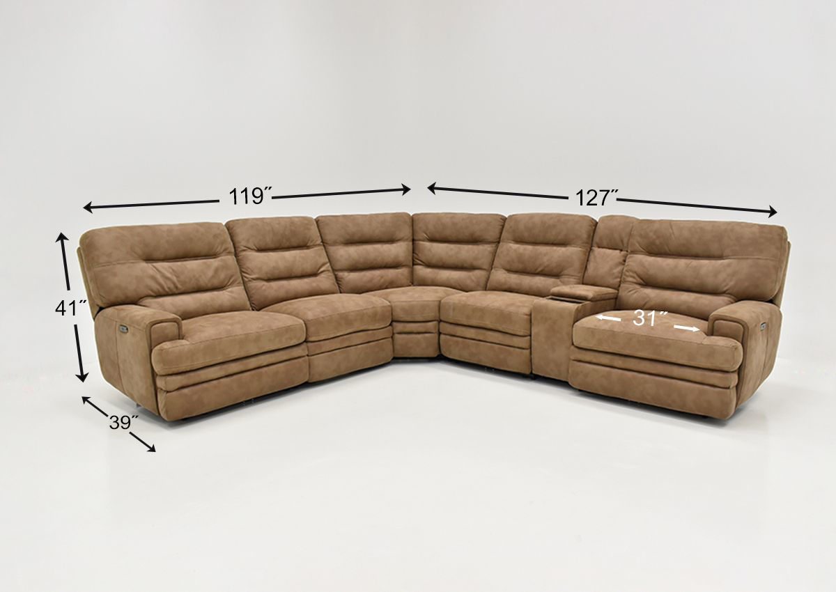 Maxwell POWER Reclining Sectional Sofa