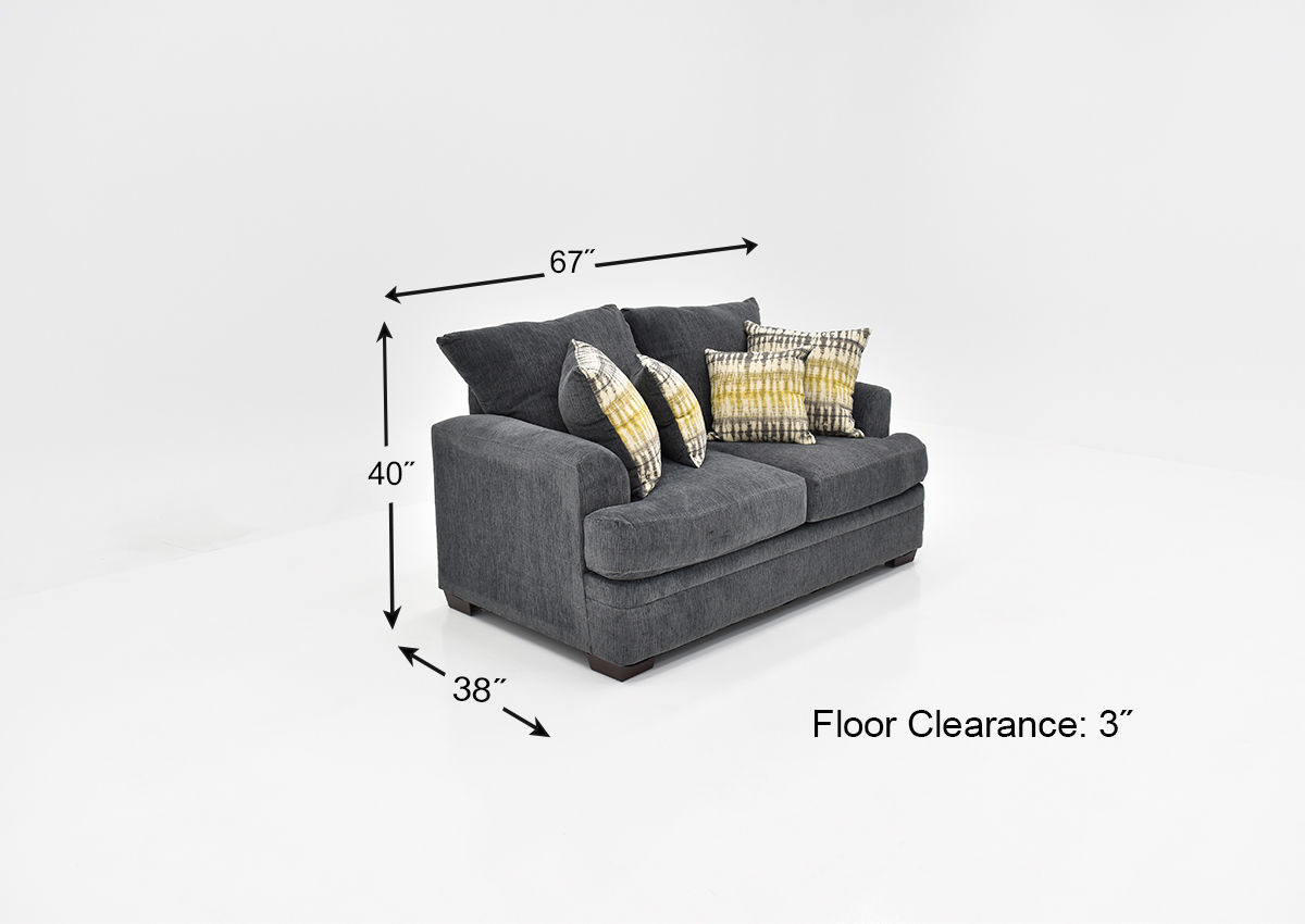 Perth Sofa Set - Smoke Gray | Home Furniture Plus Bedding