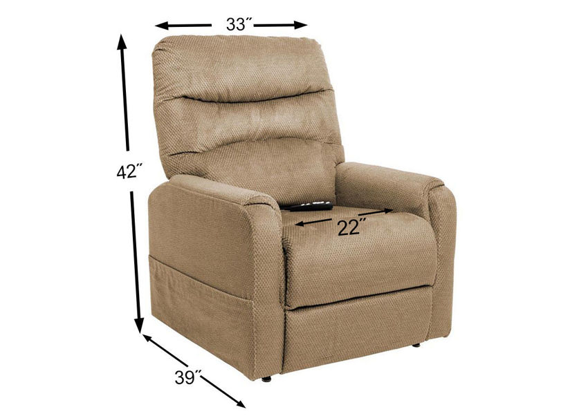 Mega Motion Lift Recliner Chair - Stone | Home Furniture Plus Bedding