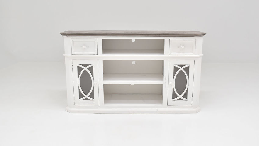 Fish TV Stand and Storage - White | Home Furniture Plus Bedding