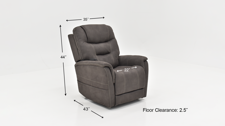 Mega Motion Lift Recliner Chair - Dark Gray | Home Furniture Plus ...