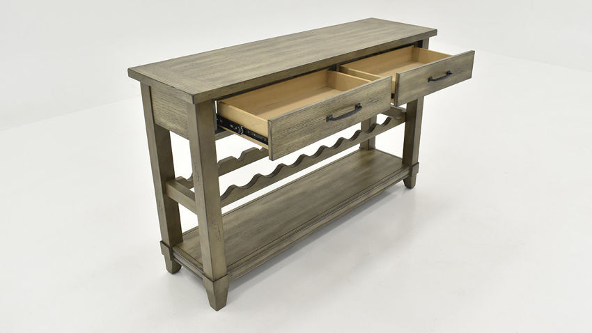 Rustic Sofa Console Table - Gray | Home Furniture Plus Bedding and ...