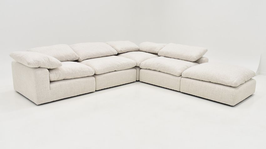 Cloud Sectional Sofa with Chaise - Off White | Home Furniture Plus Bedding and Mattress Center
