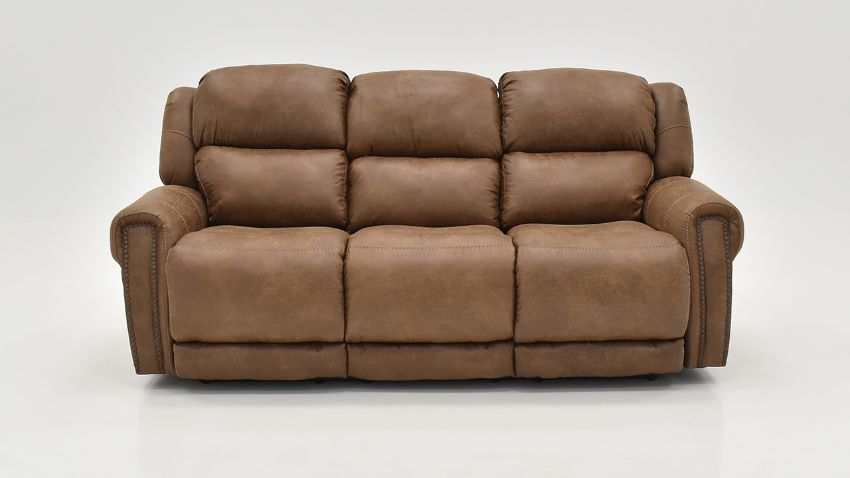 Maverick Reclining Sofa Set - Brown | Home Furniture Plus Bedding
