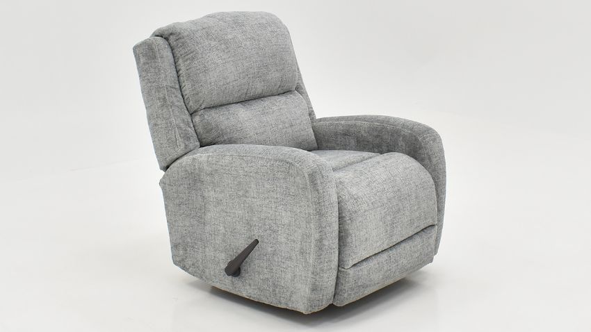 Stratus Swivel Gliding Recliner - Gray | Home Furniture Plus Bedding ...