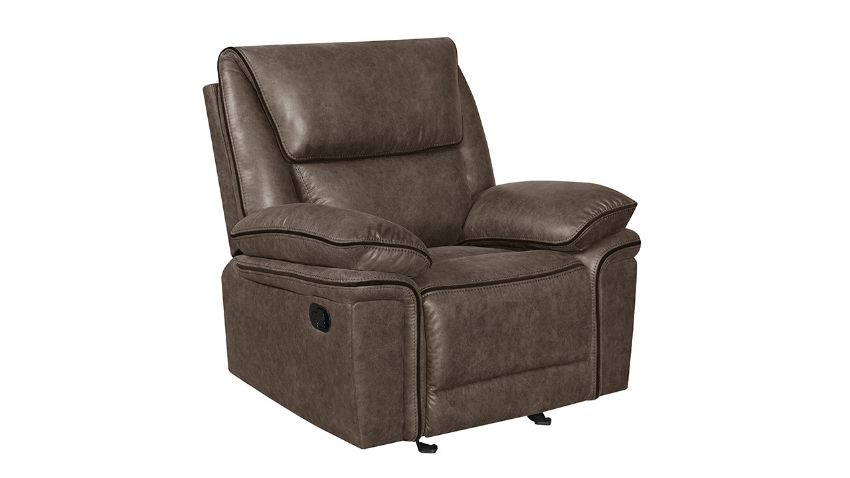 Linville Glider Recliner - Brown | Home Furniture Plus Bedding and ...