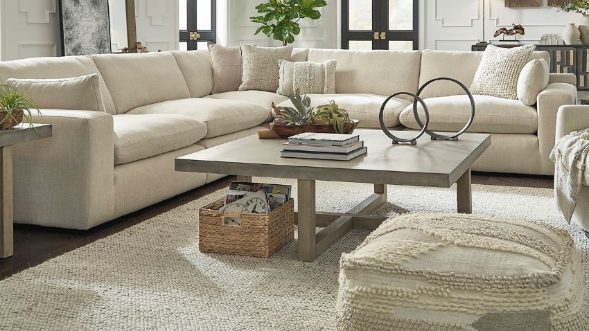 Elyza Sectional Sofa - Off White | Home Furniture Plus Bedding and ...