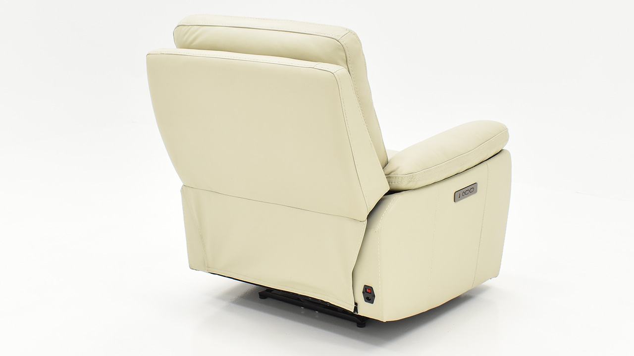 Dove POWER Recliner - Off White | Home Furniture Plus Bedding and ...
