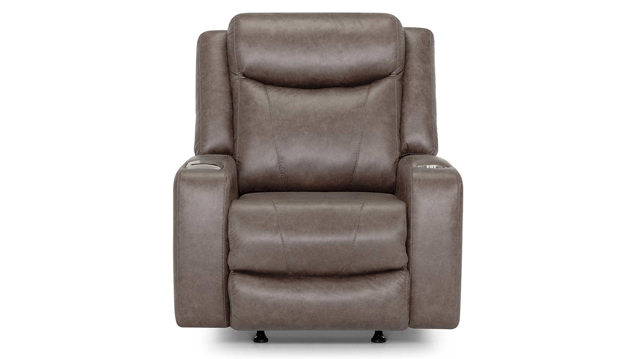 Edison POWER Recliner - Light Brown | Home Furniture Plus Bedding and ...