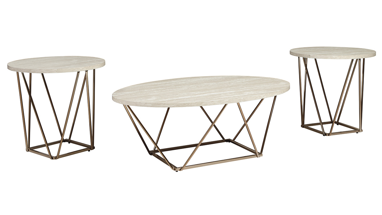 Tarica 3 Piece Living Room Table Set