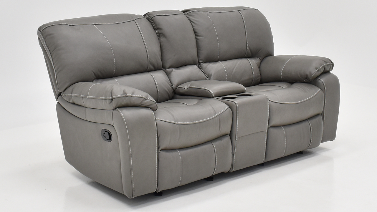 Legend Dual Reclining Glider Loveseat - Gray | Home Furniture Plus ...
