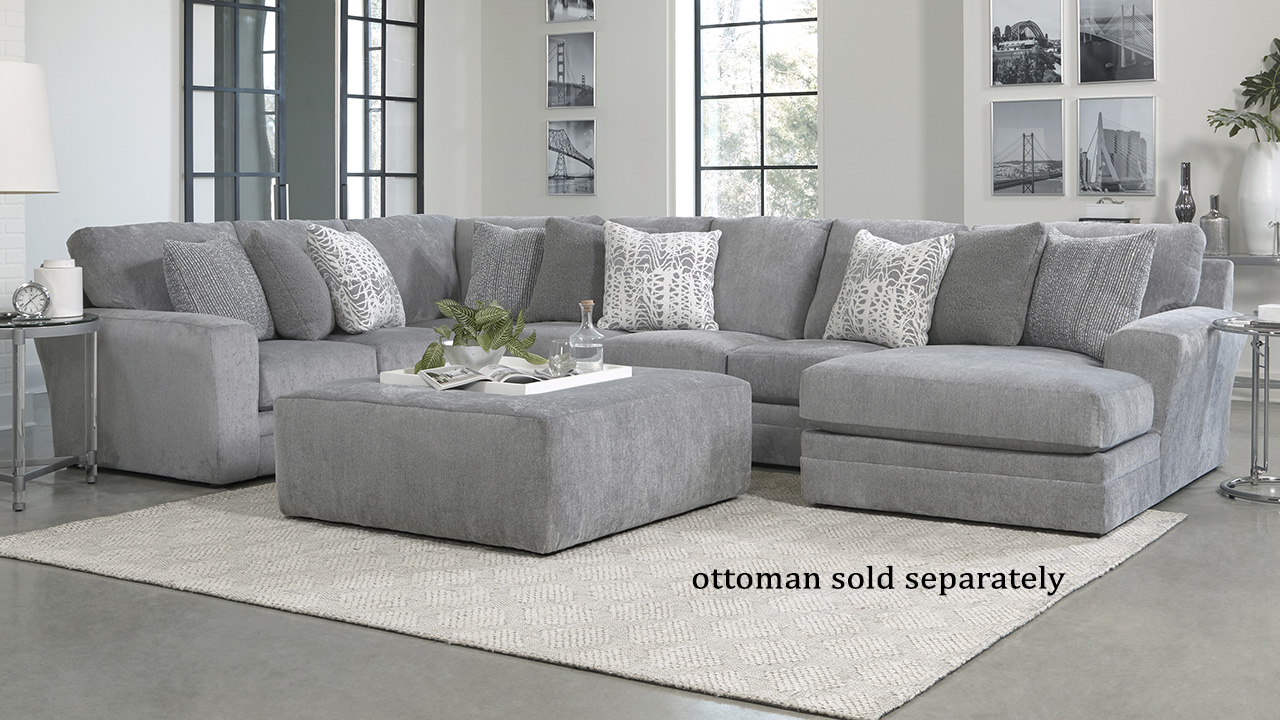 Glacier Sectional Sofa - Gray