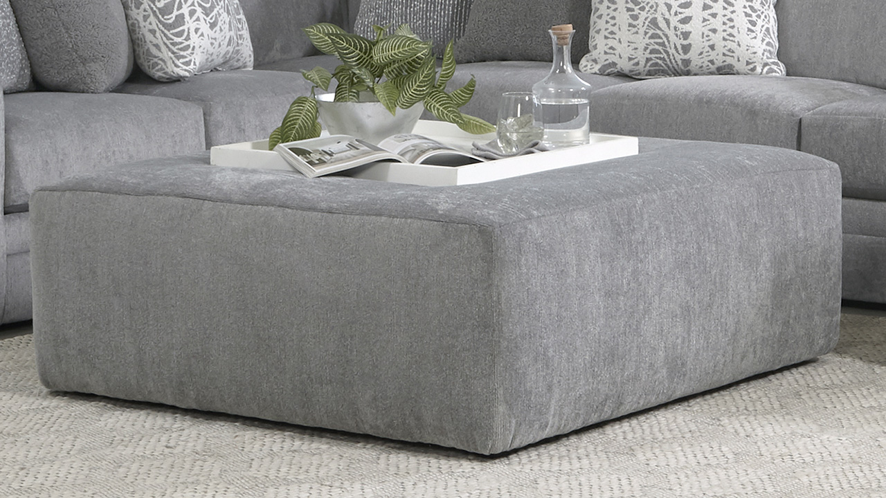 Glacier Cocktail Ottoman - Gray | Home Furniture Plus Bedding and ...