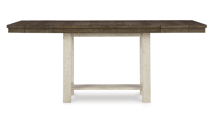 Brewgan 6 Piece Counter Height Dining Table Set with Bench-Off-White ...