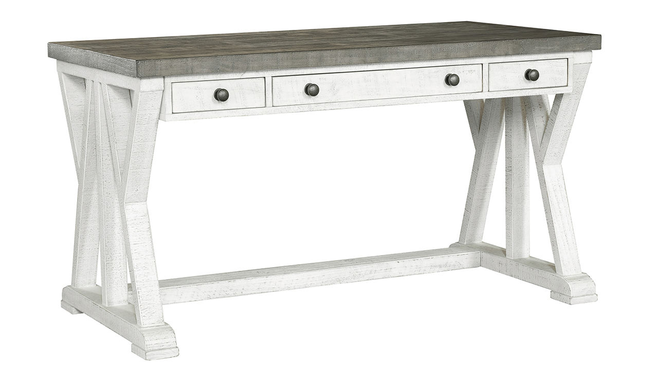 Valley Ridge Desk - Off White and Gray | Home Furniture Plus Bedding ...