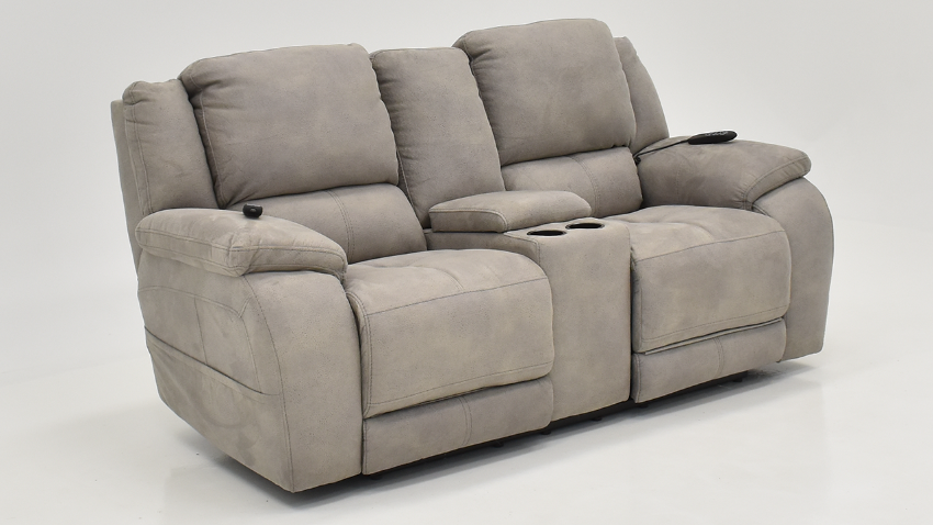 Explorer Power Reclining Sofa Set - Gray | Home Furniture Plus Bedding ...
