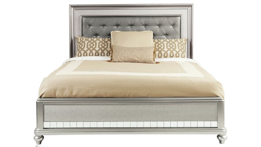 Diva Queen Bedroom Set - Silver | Home Furniture Plus Bedding and ...